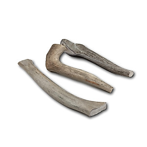 Top Dog Chews Brand | 3 Pack | A Grade | Deer and Elk Antler Dog Chews Medium 4"-6". Perfect for Small and Medium Dogs