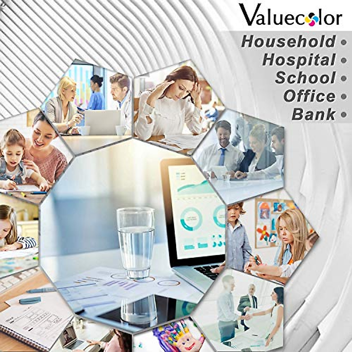 ValueColor Compatible Toner Cartridge Replacement for Brother TN221 Black TN221BK Use with MFC-9130CW HL-3140CW HL-3170CDW HL-3180CDW MFC-9330CDW MFC-9340CDW (2 Black)