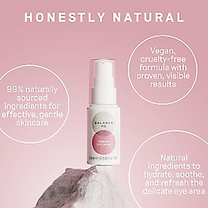 Balance Me Wonder Eye Cream 0.5 fl oz, Dark Circle Reducing Cream for All Skin Types, Hydrating & Firming, Anti-Aging, Brightens & Smooths Under Eyes