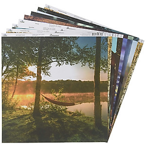 Reminisce (REMBC) Happy Camper Scrapbook Collection Kit, Multi Color Palette, 12x12 inches