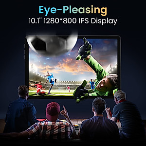 2024 Newest 10.1 Inch Android 12 Tablet with 8GB RAM 256GB ROM 1TB Expand,2.0Ghz Octa Core Tablet,1280*800 HD IPS Display,5+2MP,8 Hour Battery,2.4/5G WiFi,Bluetooth 5.0,Hotspot,FM,GPS(Gray)