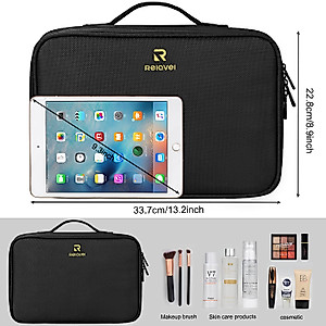 Chomeiu Travel Makeup Case, Professional Cosmetic Makeup Bag Organizer,Accessories Case, Tools Case (Medium, Black)