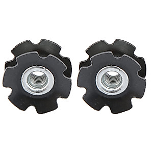 23.6mm Aluminum Alloy Headset Nut Bike Front Fork Headset Star Nut Cycling Accessory for Mountain Bike Road Bike and Spare Parts