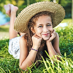 THEMEROL Easter Gifts for Kids Basket Stuffers for Toddler Teens Girls Teenage Tween Unique Gift Egg Fillers Cards Adults Women Outfit 8 12 7 11 Year Old Moonstone Bracelet Essentials