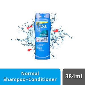 FINESSE Self Adjusting 2 in 1 Texture Enhancing Shampoo and Unisex Conditioner, 13 Ounce (I0025928)