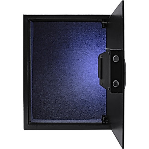 Barska Digital LED Keypad Hotel Safe with Motorized Locking Bots & Interior LED - 0.80 Cu Ft Wall