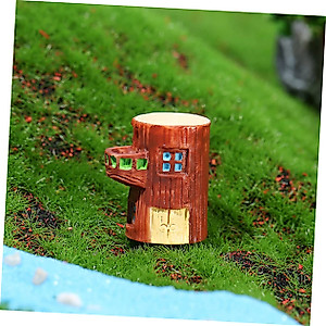 MERRYHAPY 9pcs Micro Landscape House Mini Decor Home Decor Mini House Miniature Resin House Decoraciones para Salas De Casa Fairy Mushroom House Small House Decoration Landscape Mini House