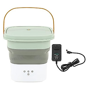 Mini Portable Washing Machine, Large Capacity Portable Washer with Spin Dryer for Clothes Laundry, Low Noise Suitable for Apartment, Dorm, Camping, RV (US Plug)