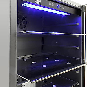 Brama Outdoor Refrigerator Built-In or Freestanding with Automatic Defrost, LED Display and Control Panel