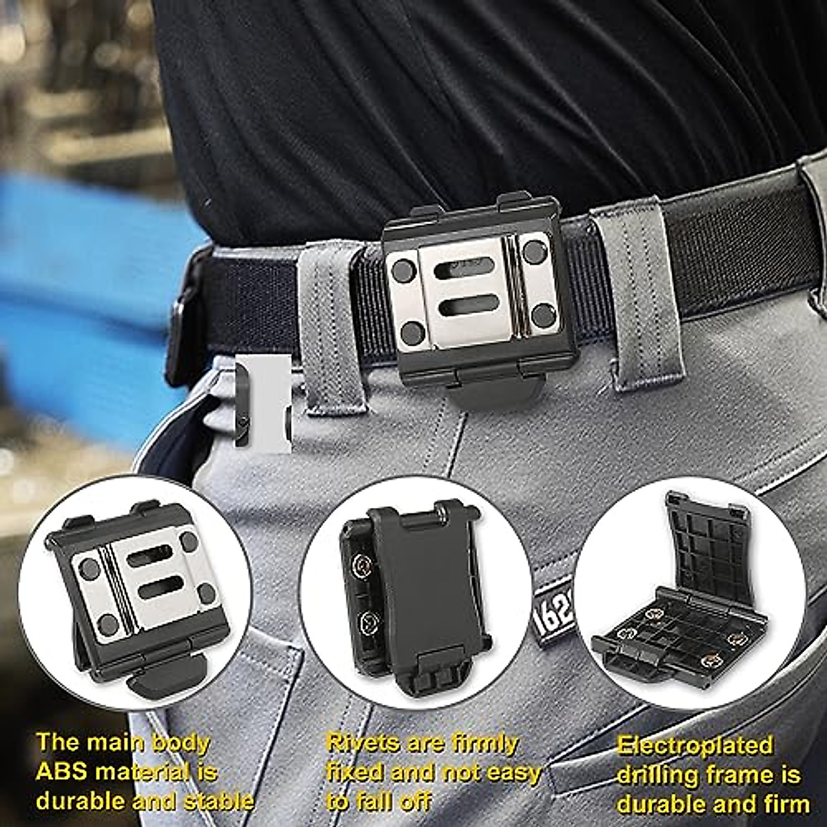 Tape Measure Holder, Measuring Tape Holder, Drill Holster, Tape Measure Clip, Tool Pouch with Belt Clip, Suitable for Tape Measurer, Drill, Impact Driver and Any Tool with a Hook.