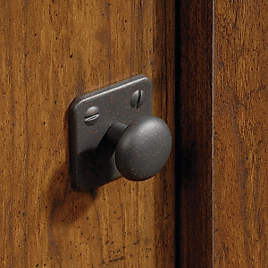 Sauder Carson Forge Side Table, Washington Cherry finish