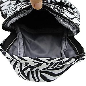 MOSSTYUS Unisex Sling Bag Chest Shoulder Backpack Lightweight Casual Daypack Biking Climbing Travel Hiking, Zebra
