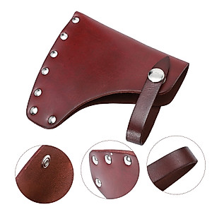 Hatchet 1pc Ax Protector Bushcraft Tools Adjustable Stand Leather Protector Blades Protectors Cover Camping Accessories Protective Sleeve Carrying Cover Belt Axe