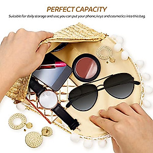 SHERCHPRY Straw Bag Women Crossbody Bag Clutch Handbags Summer Beach Woven Bags Straw Purse for Women Girls