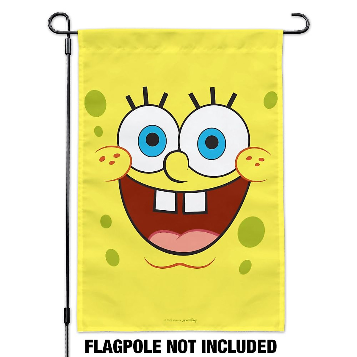 SpongeBob Goofy Smile Face Garden Yard Flag