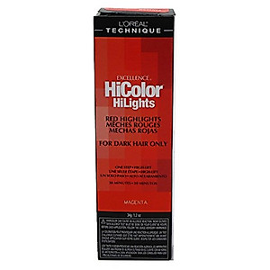 Loreal Excellence Hicolor Hilights Magenta 1.2 Ounce (Pack of 3)