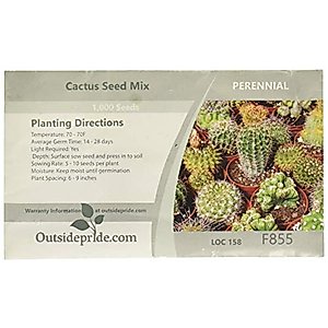 Outsidepride Succulent Cactus Drought Tolerant Garden Plant Seed Mix - 1000 Seeds
