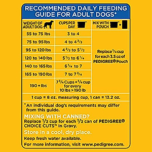 PEDIGREE For Big Dogs Adult Complete Nutrition Large Breed Dry Dog Food Roasted Chicken, Rice & Vegetable Flavor Dog Kibble, 36.4 lb. Bag