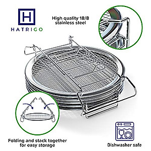 Dehydrator Rack for 8 qt Instant Pot Air Fryer Lid, Instant Pot Vortex 10 qt Air Fryer Oven, Compatible Instant Pot Accessories Air Fryer Dehydrator Rack