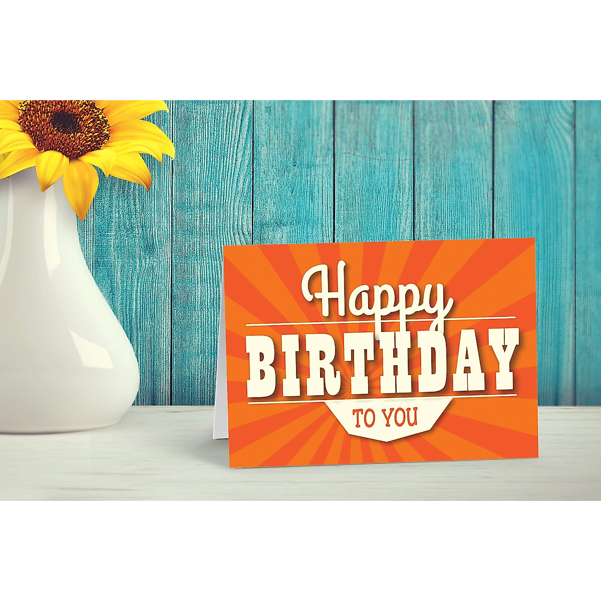 Stonehouse Collection 48 Birthday Card Assorted Pack - USA Made - 16 Unique Assorted Designs Blank Cards - Bulk Boxed Set (48 Card)