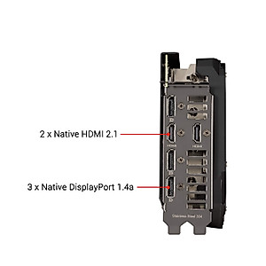 ASUS ROG Strix NVIDIA GeForce RTX 3060 OC Edition Gaming Graphics Card (PCIe 4.0, 12GB GDDR6, HDMI 2.1, DisplayPort 1.4a, Axial-tech Fan Design, 2.7-Slot, Super Alloy Power II, GPU Tweak II)