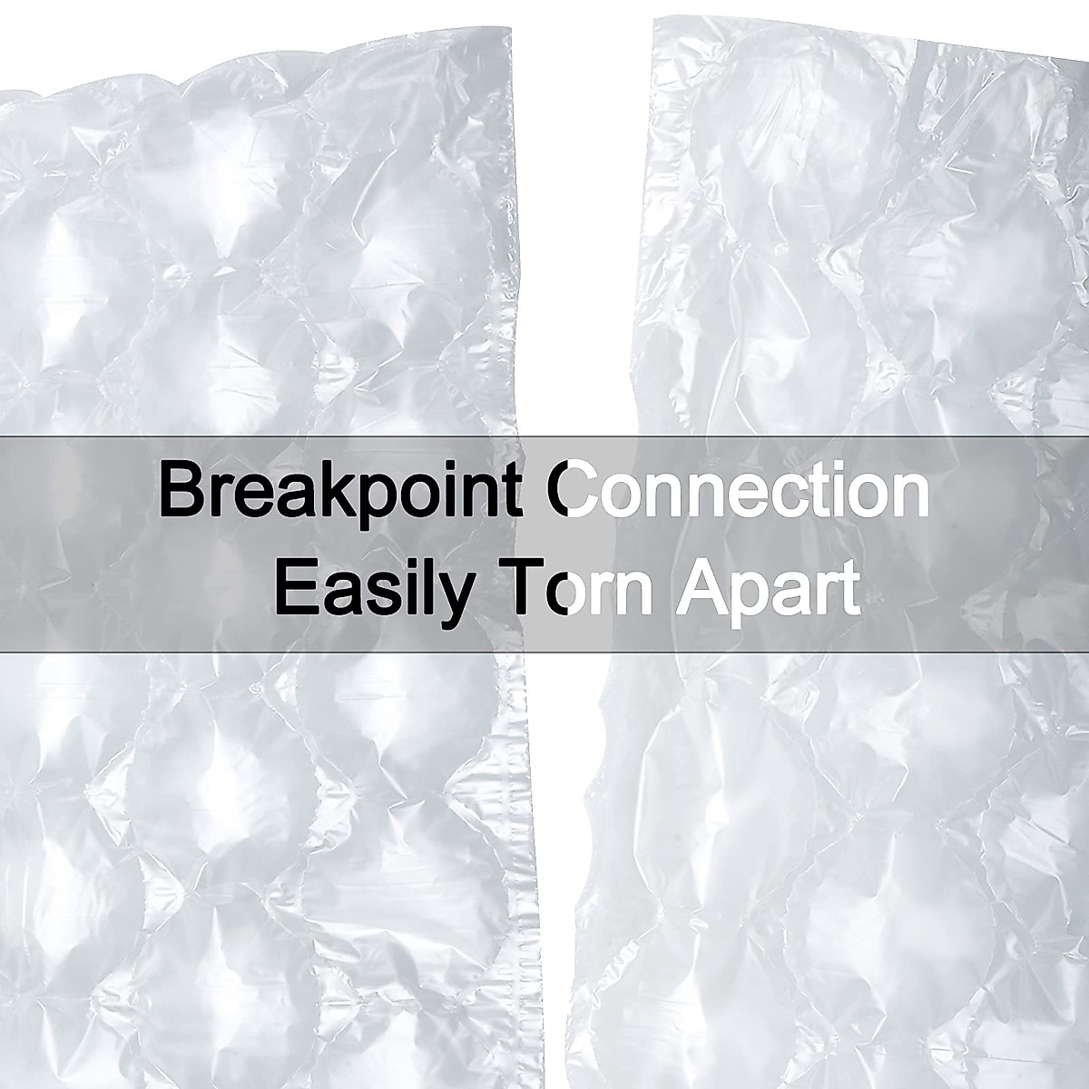 2 Rolls Air Cushion Film 985ft Length Each Roll, Total Length 1970ft, Size 15.7inch x 11.8inch, Air Pillow Bubble Bags Film, Air Cushion Machine Not Included