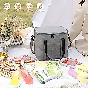 Vodiver Lunch Bag for Women Men,Leakproof Lunch Box Insulated Large Lunch Cooler Bag for Outdoor Picnic Travel Work(Navy Blue)