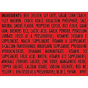 Milk-Bone Soft & Chewy Dog Treats, Beef & Filet Mignon Recipe, 25 Ounce