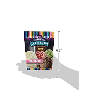 Nostalgia ICP825STRAW8PK Premium Strawberry Ice Cream Mix, 8 (8-Ounce) Packs, Makes 16 Quarts Total