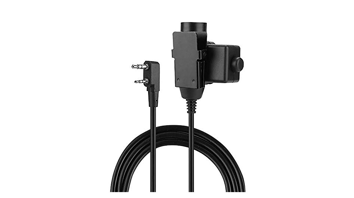 PTT Cable for BAOFENG UV5R & More | Durable 2-Pin K-Type Interface
