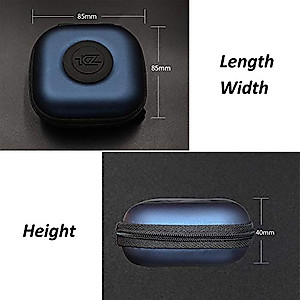 KZ Earphone Case Zipper Headphone Bag USB Cable Accessories Pouch for KZ ZS10 Pro ZSN ED9 ZST Protective Storage Portable Earbuds Carrying Box (Black)