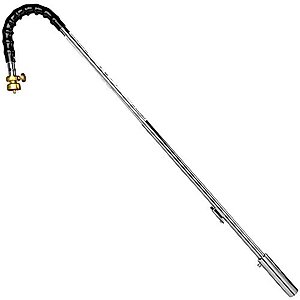 Flame King YSNPQ810CGA Propane Torch Weed Burner with Integrated Lighter, Silver