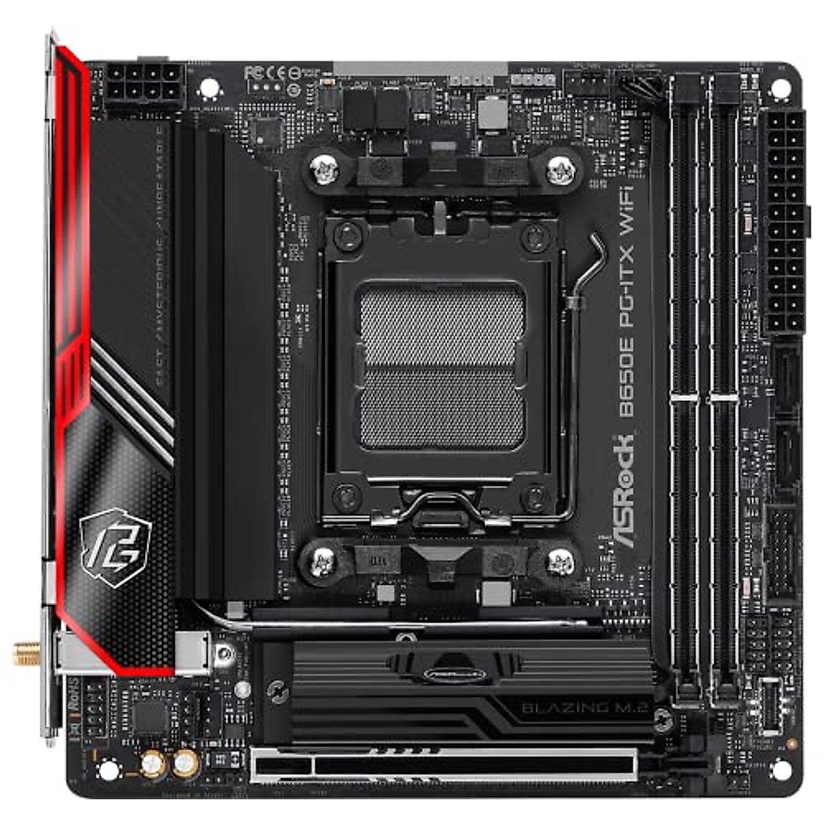 ASRock B650E PG-ITX WiFi AMD Ryzen 7000 Series CPU Compatible (Soket AM5) B650 Mini-ITX Motherboard