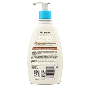 Aveeno Baby Daily Moisturizing 2-in-1 Wash & Shampoo, Baby Body Wash & Shampoo with Shea Butter & Oat Extract Gently Cleanses Baby's Sensitive Skin & Scalp, Gentle Coconut Scent, 12 fl. Oz