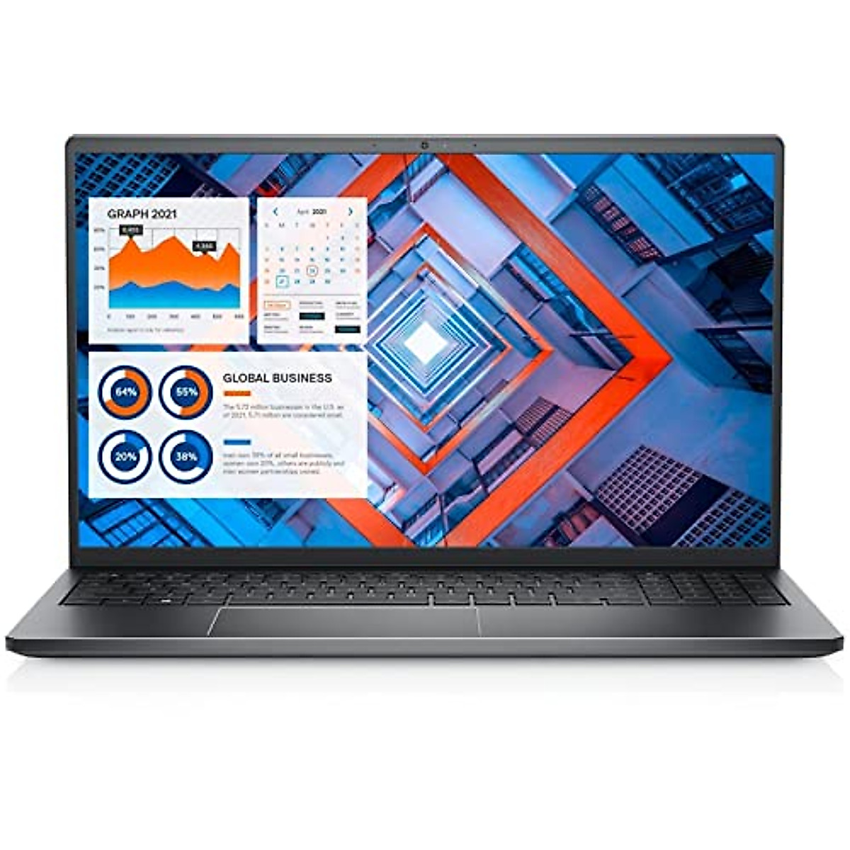 Dell Vostro 15 7510 Laptop (2021) | 15.6" FHD | Core i7 - 512GB SSD - 16GB RAM - RTX 3050 | 8 Cores @ 4.6 GHz - 11th Gen CPU (Renewed)