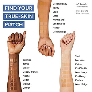 No7 Lift & Luminate Triple Action Serum Foundation - Liquid Foundation Makeup with SPF 15 for a Dewy, Glowy Base - Radiant Serum Foundation for Mature Skin - Cool Vanilla (1 Fl Oz)