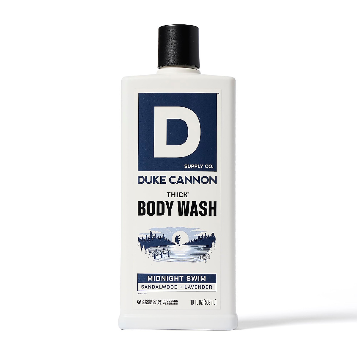 Duke Cannon Supply Co. THICK Body Wash - Accomplishment, Naval Supremacy, Productivity, Old Glory, 17.5 Fl Oz. (Old Variety 4 Pack)