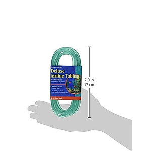 Penn-Plax Deluxe Airline Tubing for Aquariums – Made of Durable Silicone – Safe for Freshwater and Saltwater Fish Tanks – 8 Feet