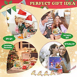 Ahousme Christmas Decorations Night Light Dreamy Snowman Elk DIY Arts and Craft Kits Girls Boys Toys Nightlight Novelty Project Art Kits LED Decor for Kid Age of 6-12 Years Toys for Girls Boys