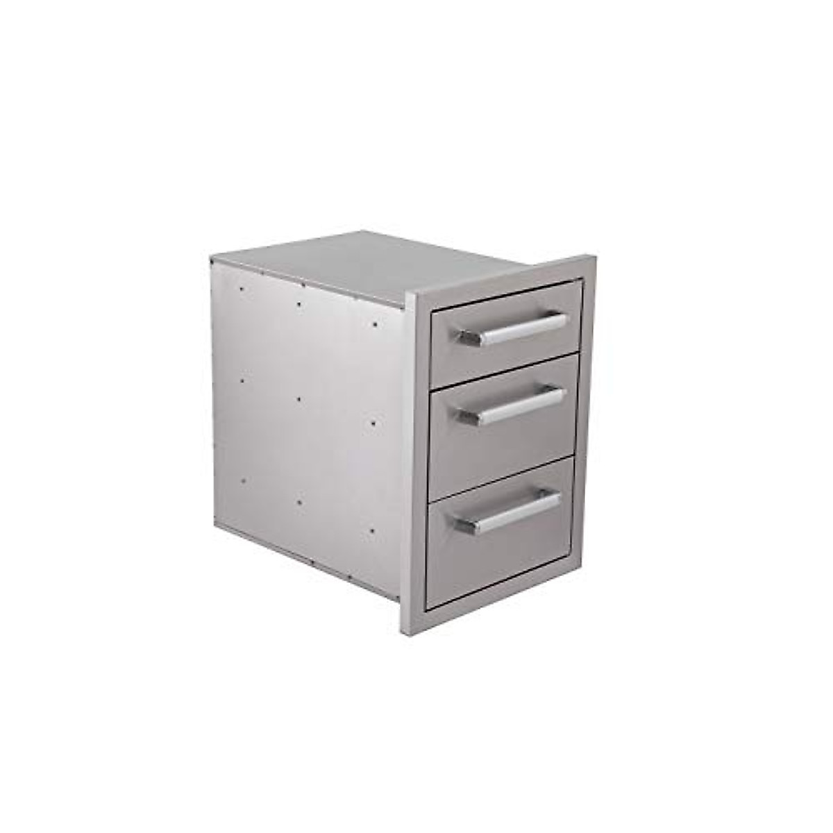 Bonfire Outdoor Kitchen Drawers Stainless Steel Built-in Triple Drawers L16.5 x W21.9 x H22 Inches Triple Layer BBQ Drawers for Outdoor Kitchen BBQ Island, 304 Stainless Steel Drawers, CBATD
