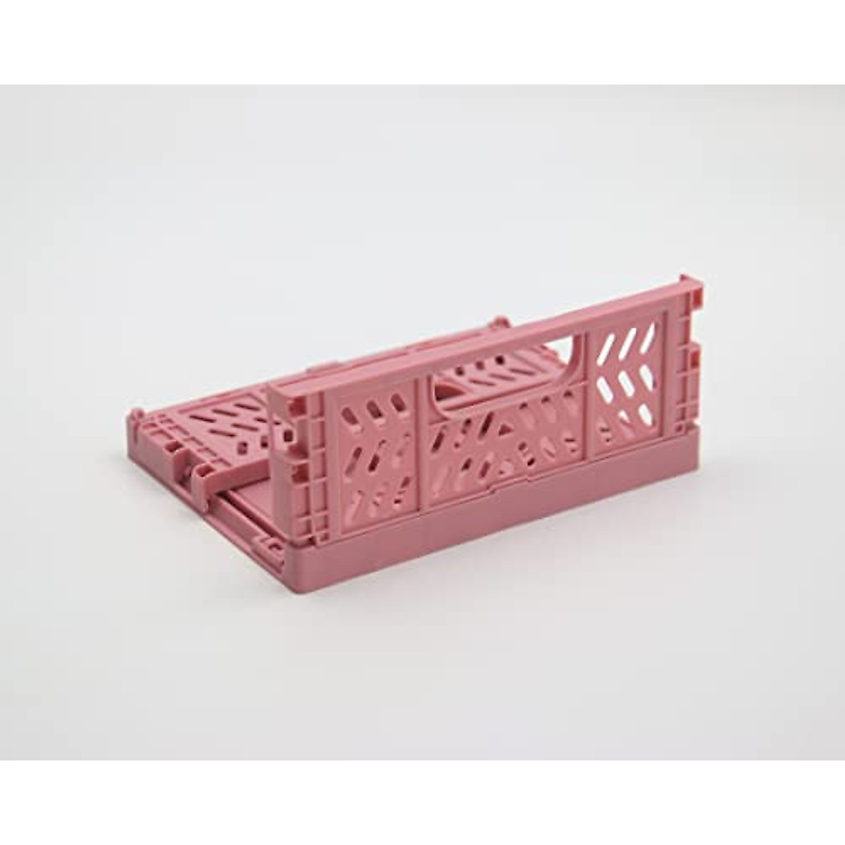 Chloe Emily & Co Stylish Stackable Storage Bins | Sets Plastic Sturdy Foldable Storage Crates for Office, Pantry, Bathroom & Kitchen Organization | Set of 4 (Extra Small, Black/Brown), X-Small