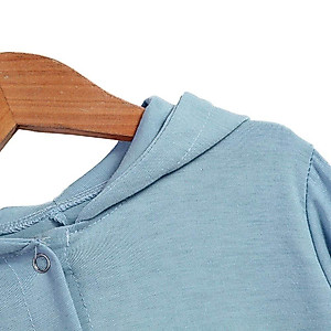 GUCABE Interesting Romper Jumpsuit Outfits Clothes,Infant Baby Kids Dinosaur Hooded Romper Jumpsuit Outfits Clothes (0-3 Months, Blue)