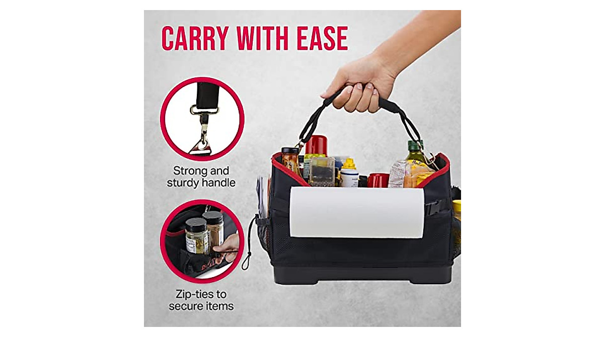 Grillman Large Griddle Grill Caddy - Perfect for BBQs