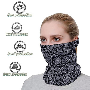 Neck Gaiter Face Cover Bandana Mask Scarf, Breathable Sun& Dust-proof for Cycling Running Fishing Hiking