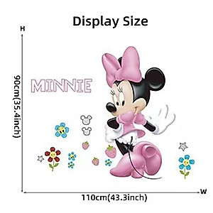 Minnie Mouse Large Wall Sticker for Girl's Room Decor Vinyl Decal