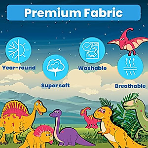 Glow in The Dark Blanket Dinosaur Throw Blanket for Boys Kids Soft Warm Cozy Furry Cute Dino Blanket, Valentines Day Gifts, Glowing Dinosaur Room Decor Blankets for Girls,Grandkids, Blue, 50" x 60"