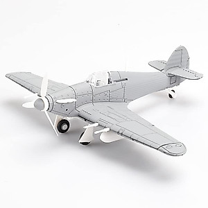 ViiKONDO 1/48 WWII UK Hurricane Fighter British Aircraft Military Warplane Model Building Kit DIY Assembly Jet Toy Airplane (01)
