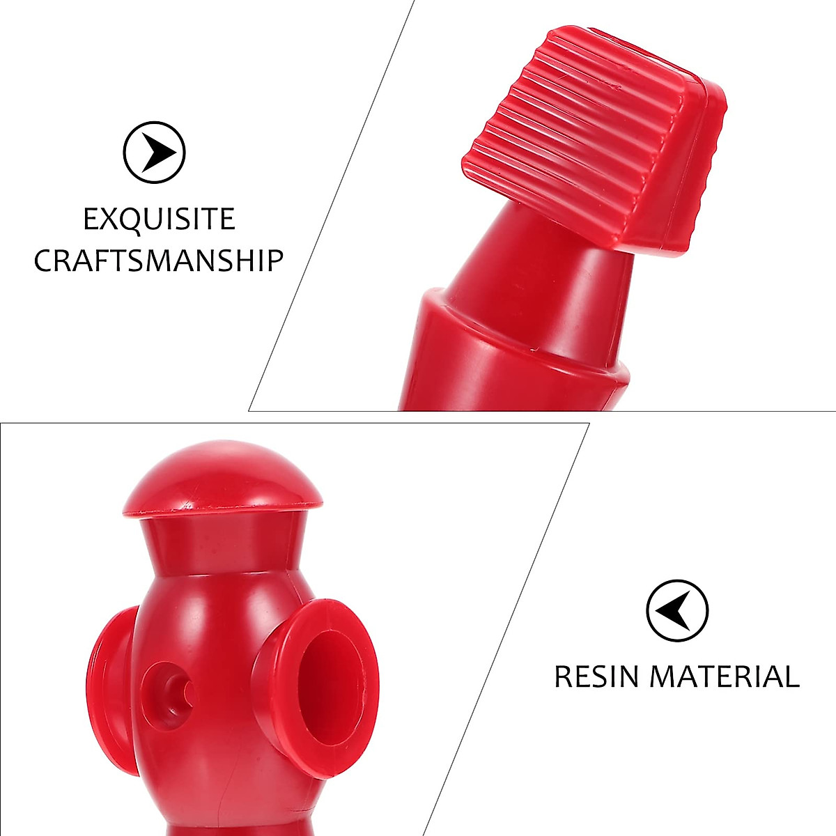 Abaodam Table Foosball Player Replacement Man: 4Pcs Soccer Table Player Foosball Replacement Parts for Dynamo Table Fun Game Toys