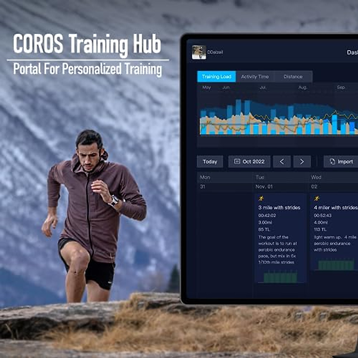 COROS APEX 2 Pro Outdoor GPS Watch, 1.3" Sapphire Titanium, 24-Day Battery Life, Dual-Freq GPS, On-Wrist Navigation, Offline Maps, Heart Rate Monitor, Track Sleep, Running, Biking, Climbing-Black