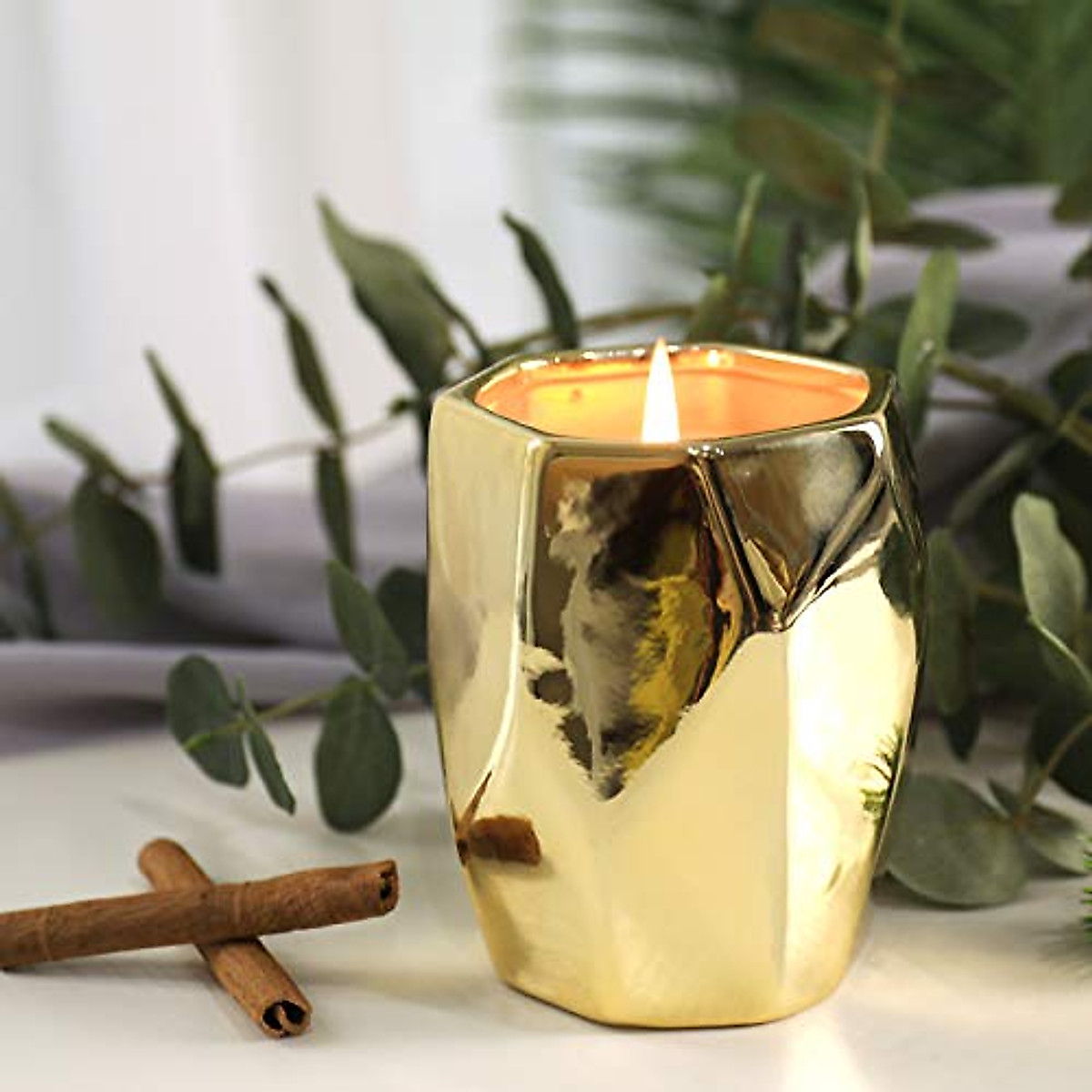 LA JOLIE MUSE Moroccan Amber & Patchouli Scented Candle for Men Women, Candles for Home Scented, Stress Relief Relaxing Candle Gifts, Natural Soy Candle, 80 Hours Long Burning, 10 Oz